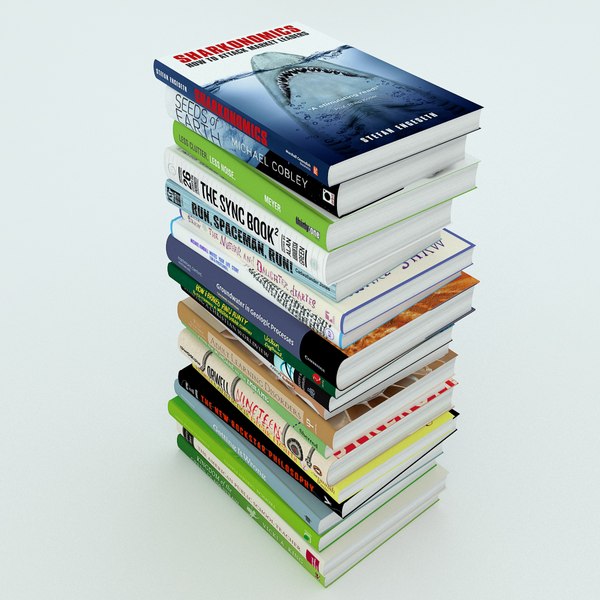 stack books 3d max