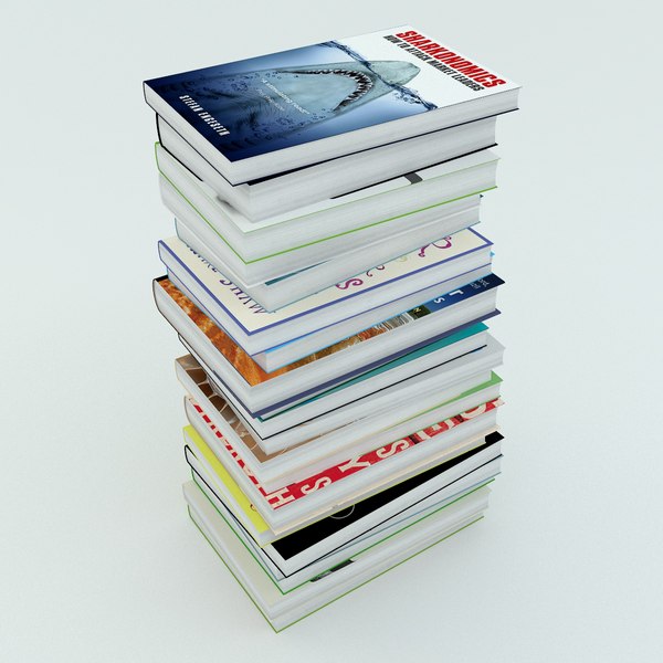 stack books 3d max