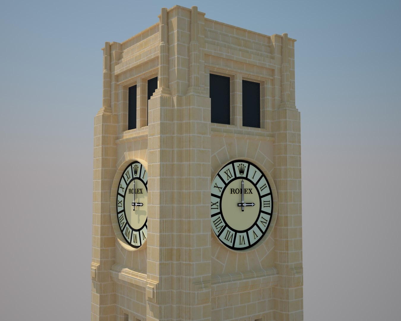 Clock Tower 3d Model