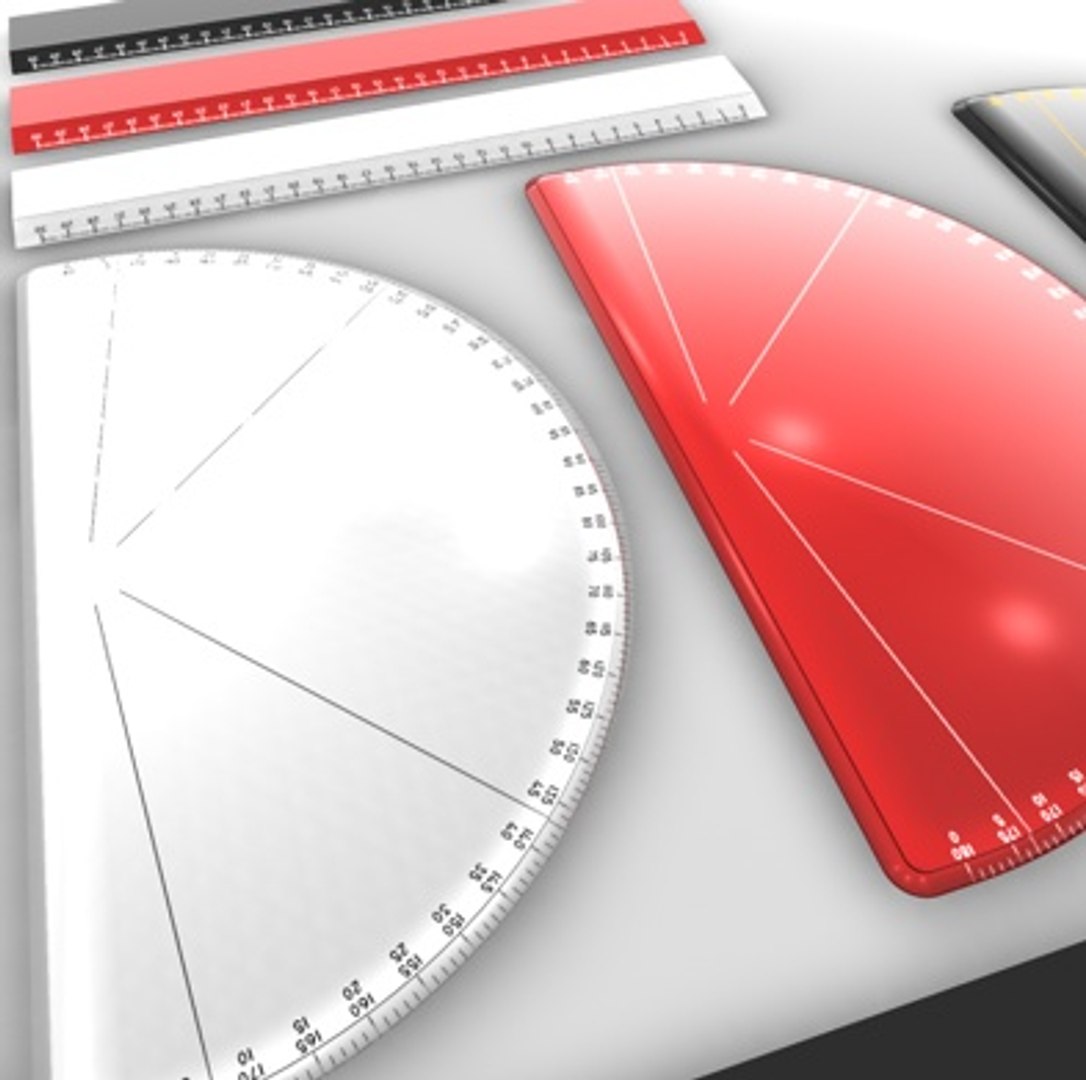 3d geometry tools rulers triangles