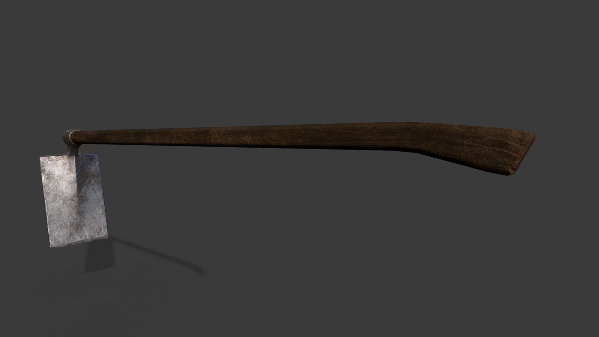 Wood Hoe 3D Model - TurboSquid 1991908