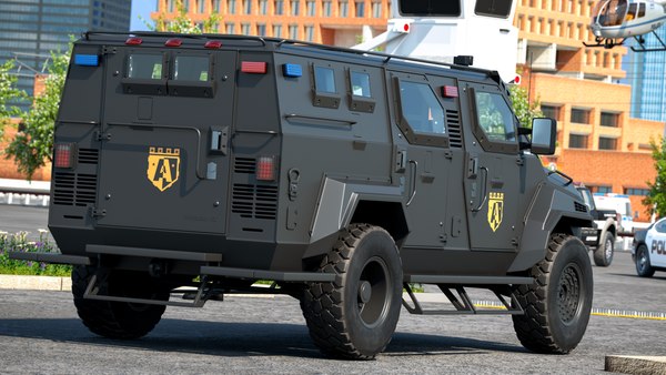 modèle 3D de Camion SWAT blindé Pit-Bull VX - TurboSquid 1488246