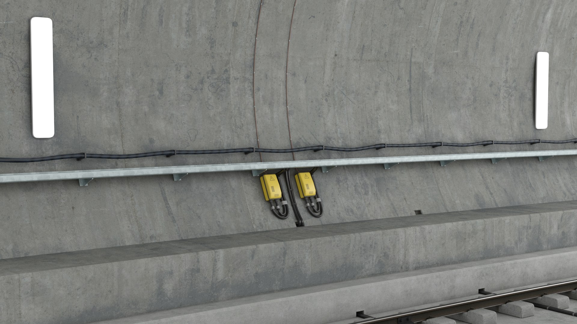Railway Subway Cross Section Bend 3D Model - TurboSquid 2279874