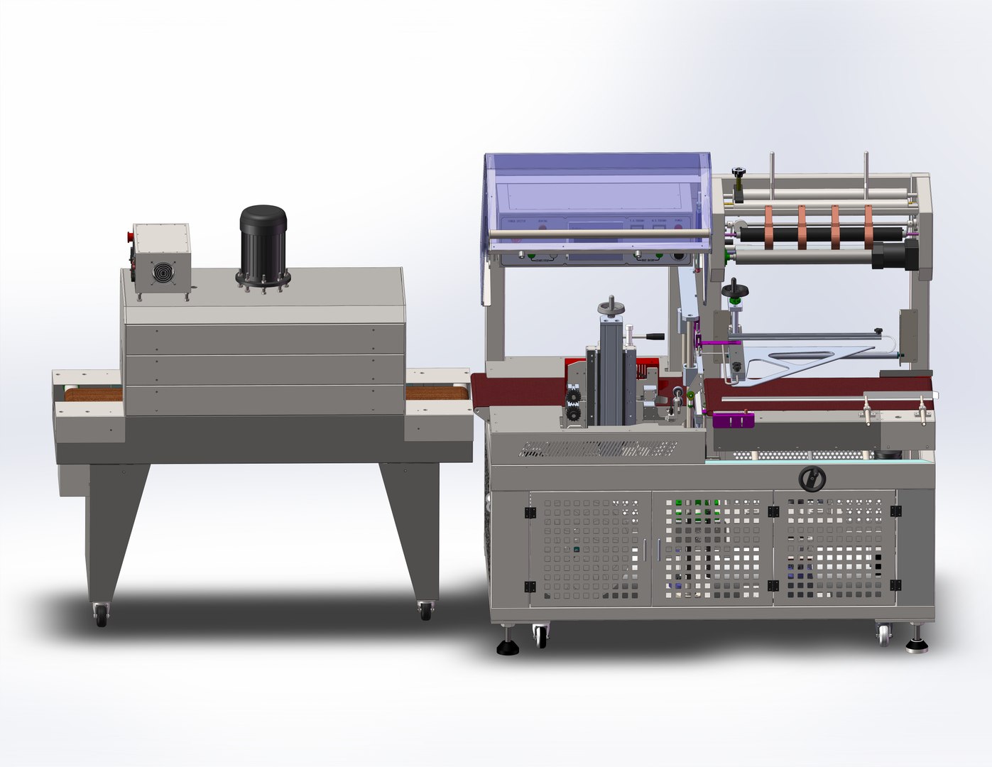 Automatic Side Sealing Shrink Packaging Machine 3D Model - TurboSquid 1852684