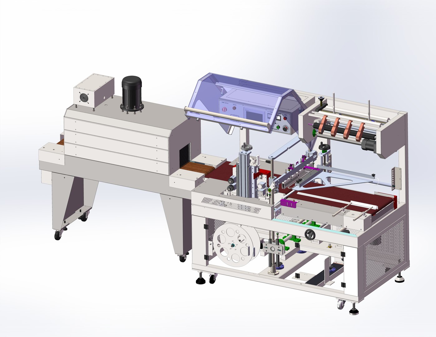 Automatic Side Sealing Shrink Packaging Machine 3D Model - TurboSquid 1852684