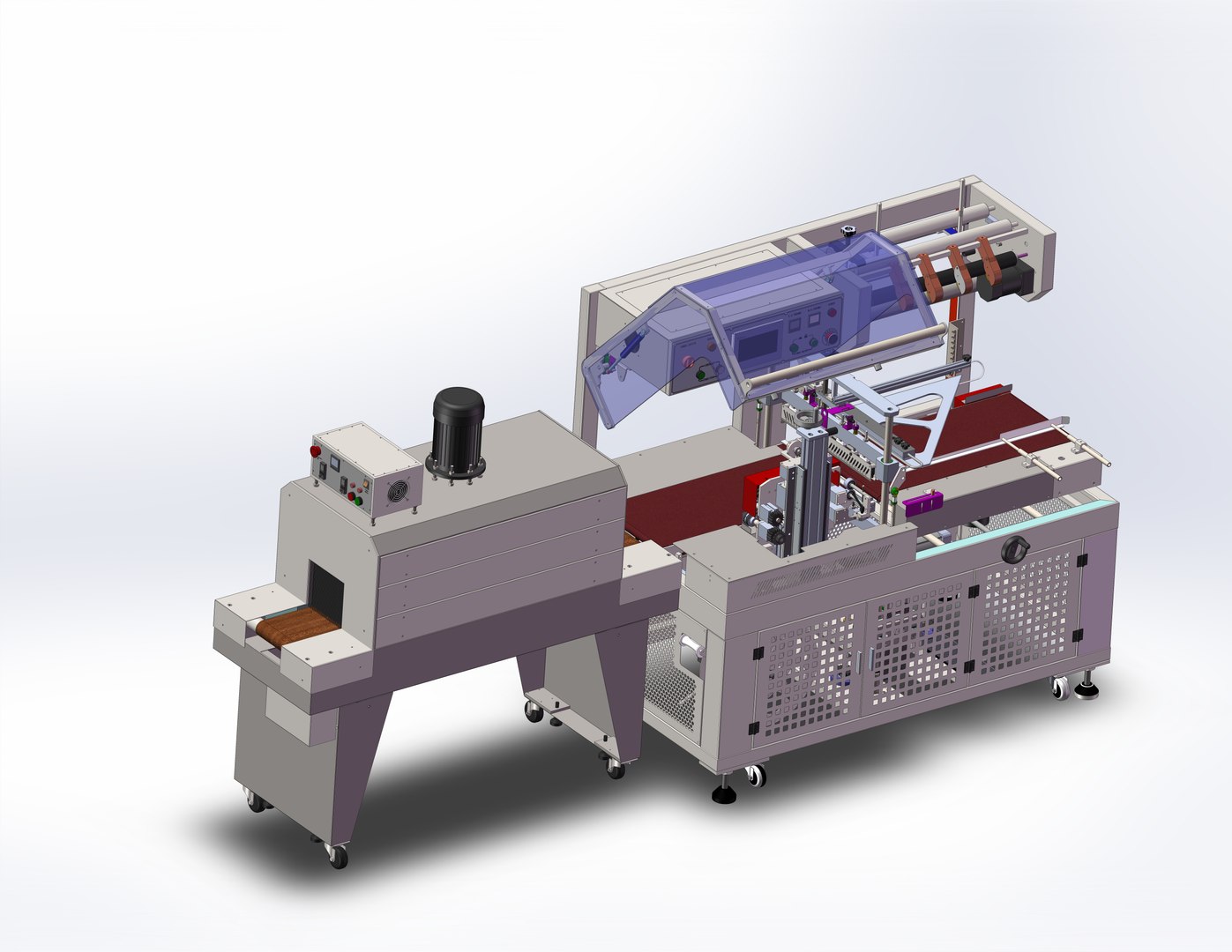 Automatic Side Sealing Shrink Packaging Machine 3D Model - TurboSquid 1852684