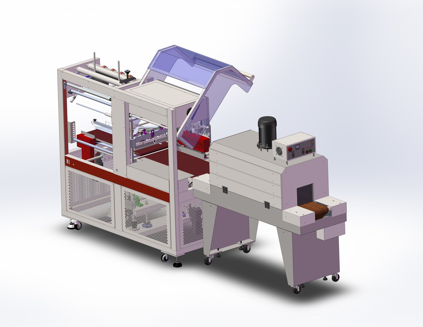 Automatic Side Sealing Shrink Packaging Machine 3D Model - TurboSquid 1852684