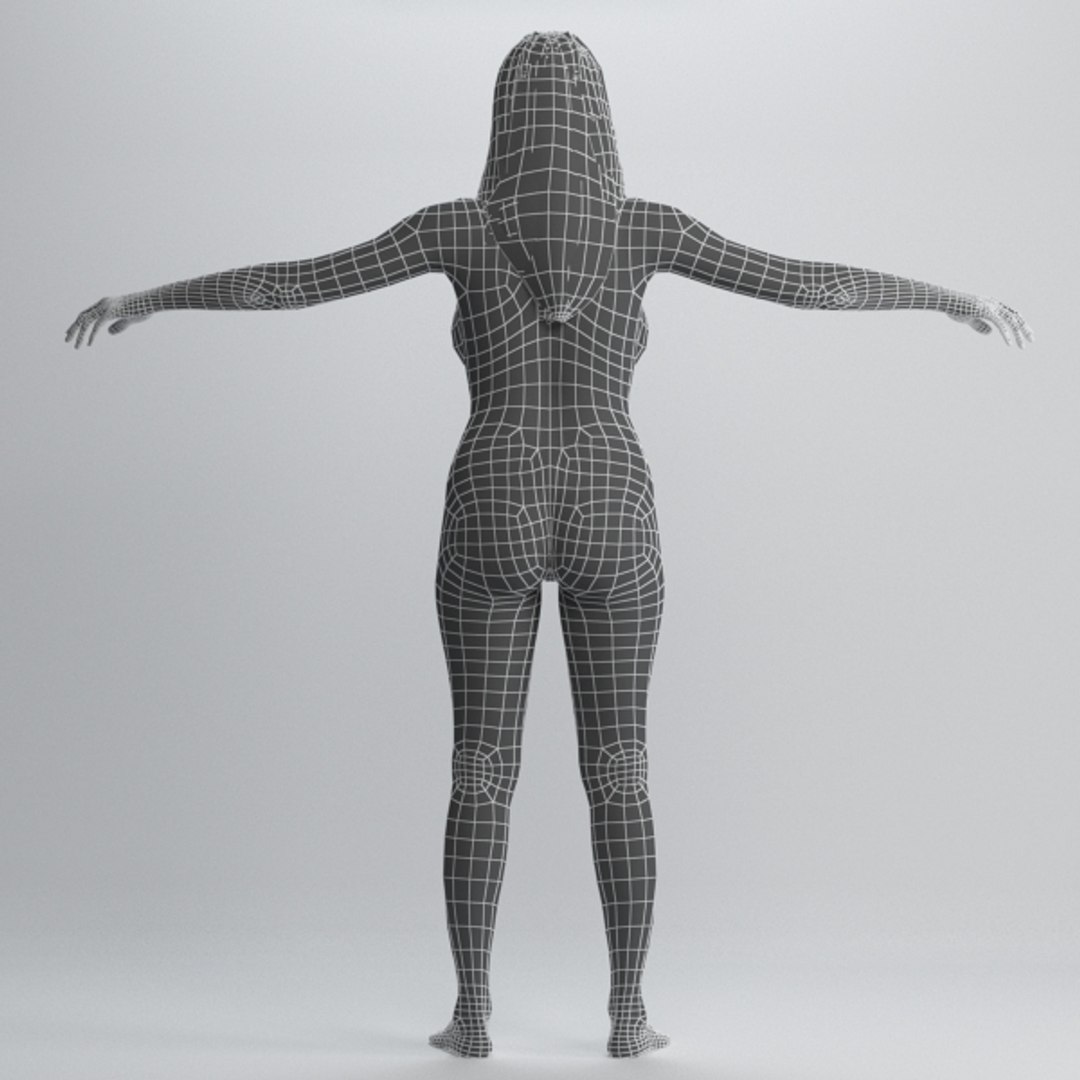 Female Character Girl 3d Max