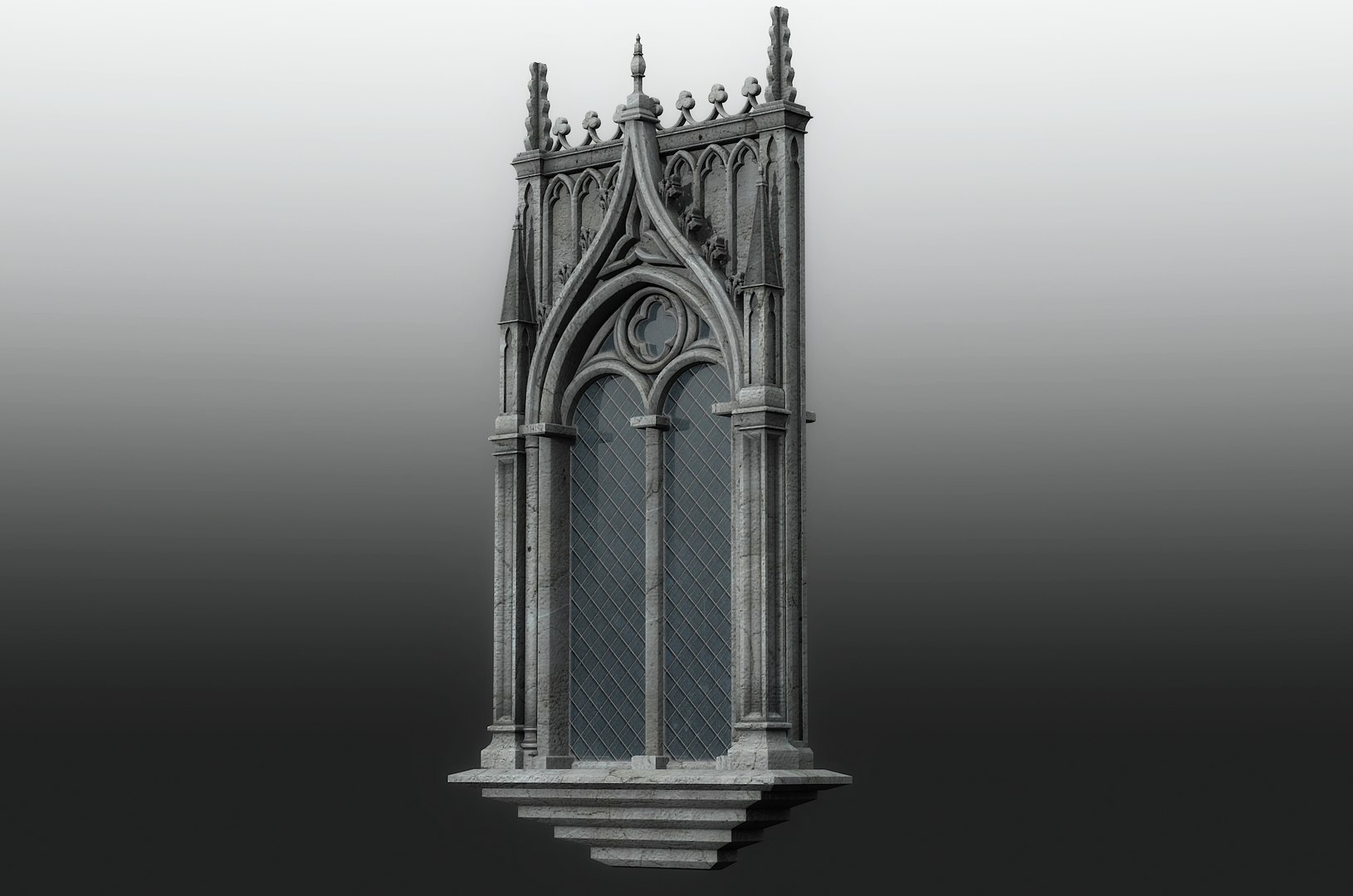 3D Gothic Window 04 - TurboSquid 1460134