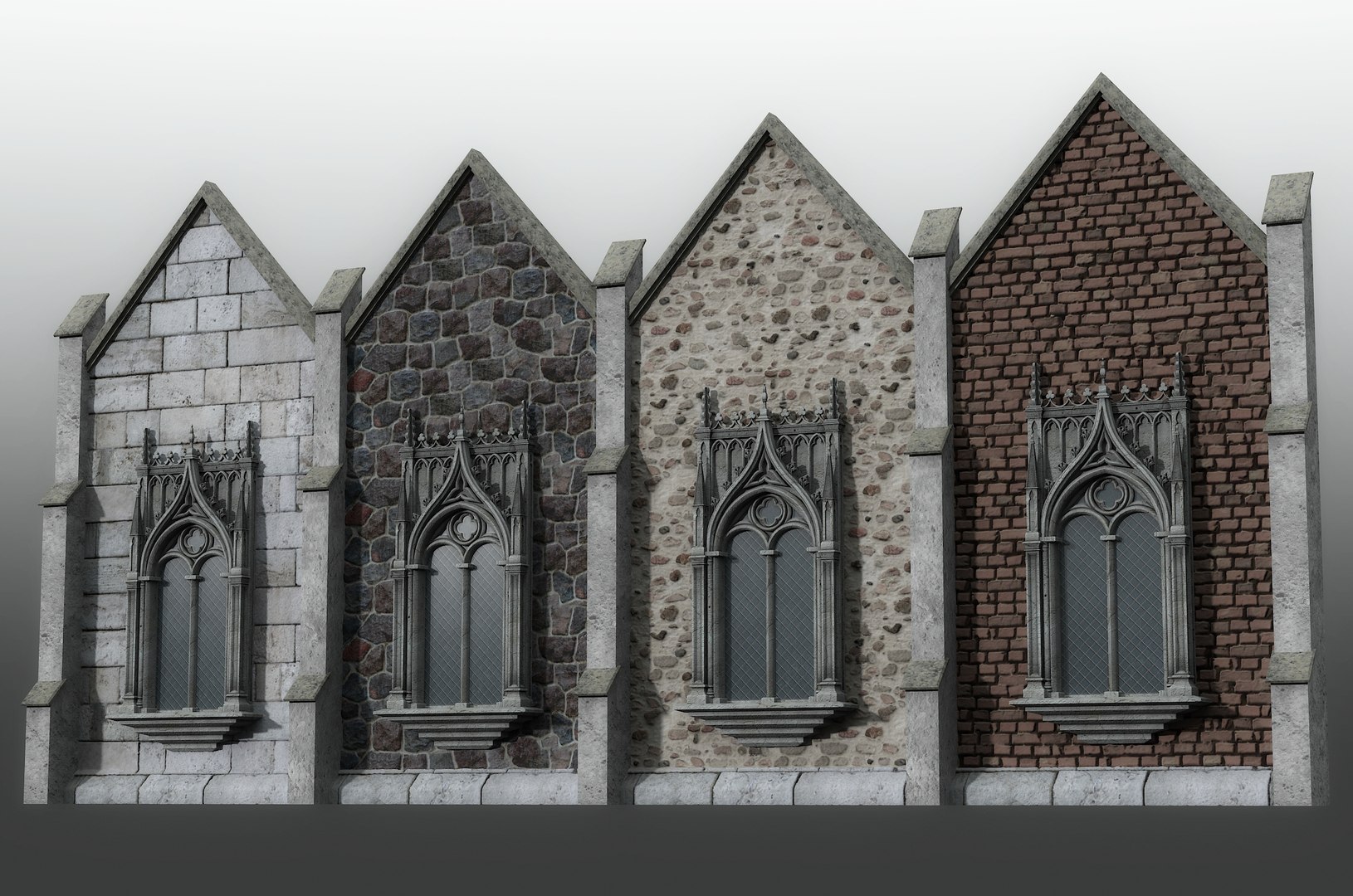3D Gothic Window 04 - TurboSquid 1460134