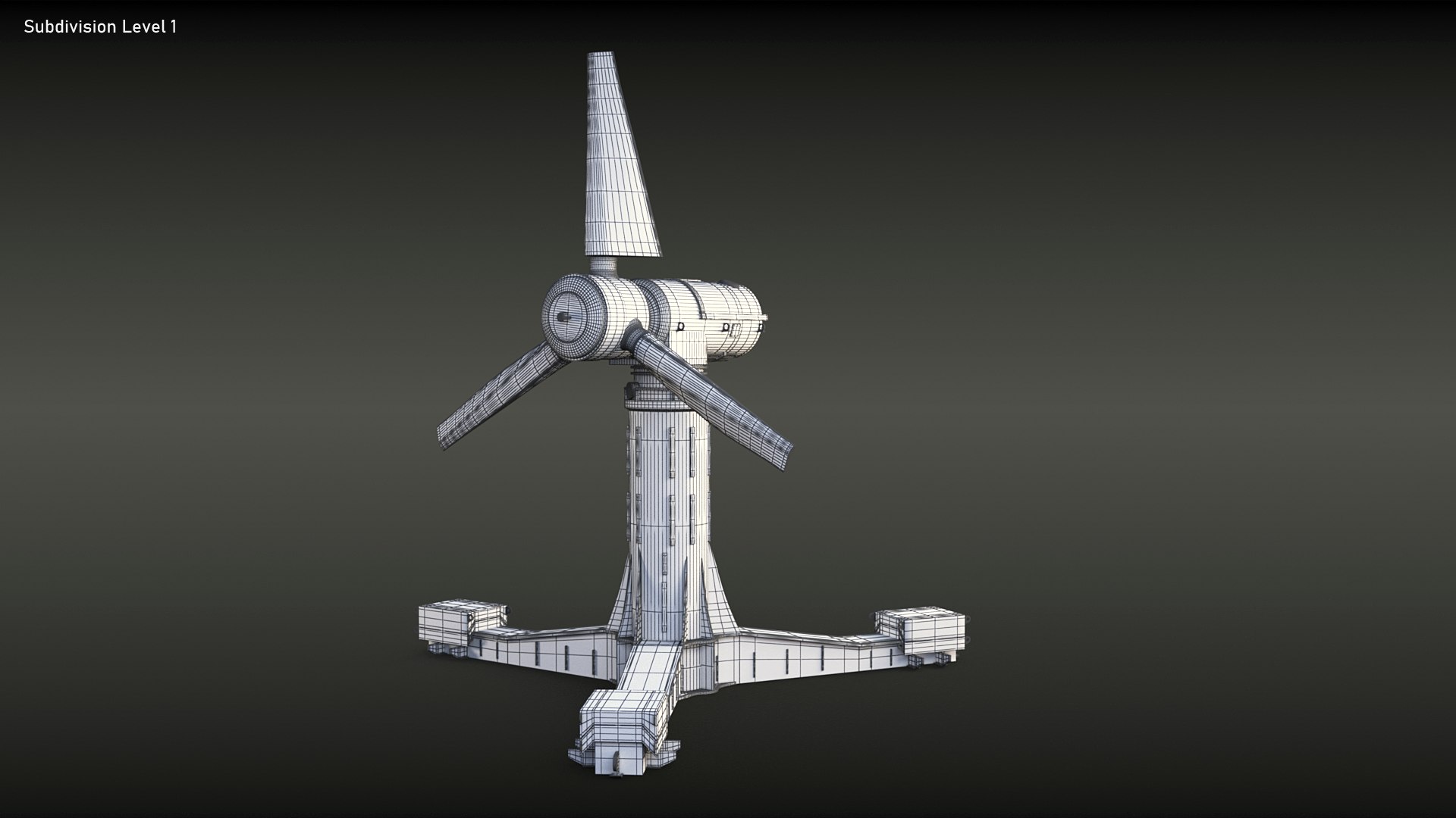 Tidal Power Turbine 3D Model - TurboSquid 2148766