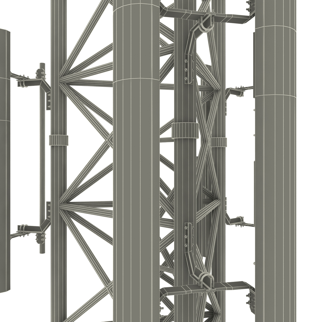 3d telecommunication towers 3