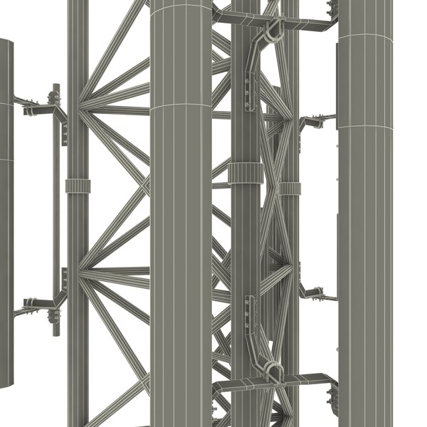 3d telecommunication towers 3