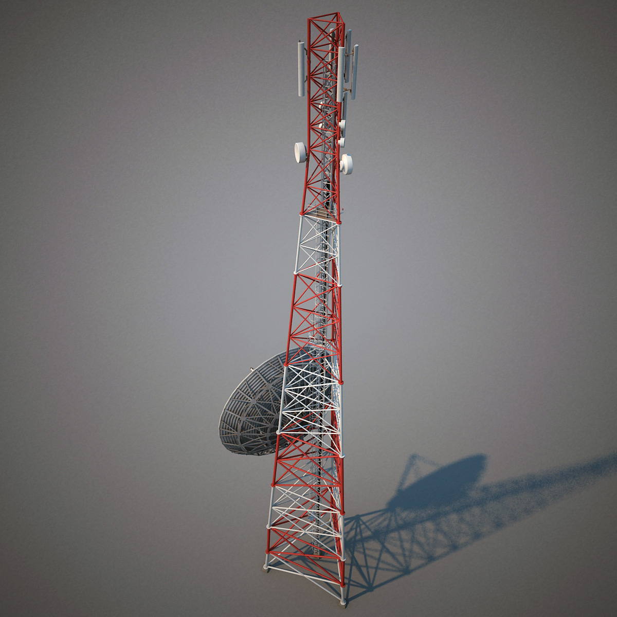 3d telecommunication towers 3