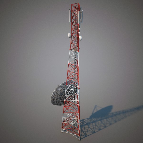 3d telecommunication towers 3