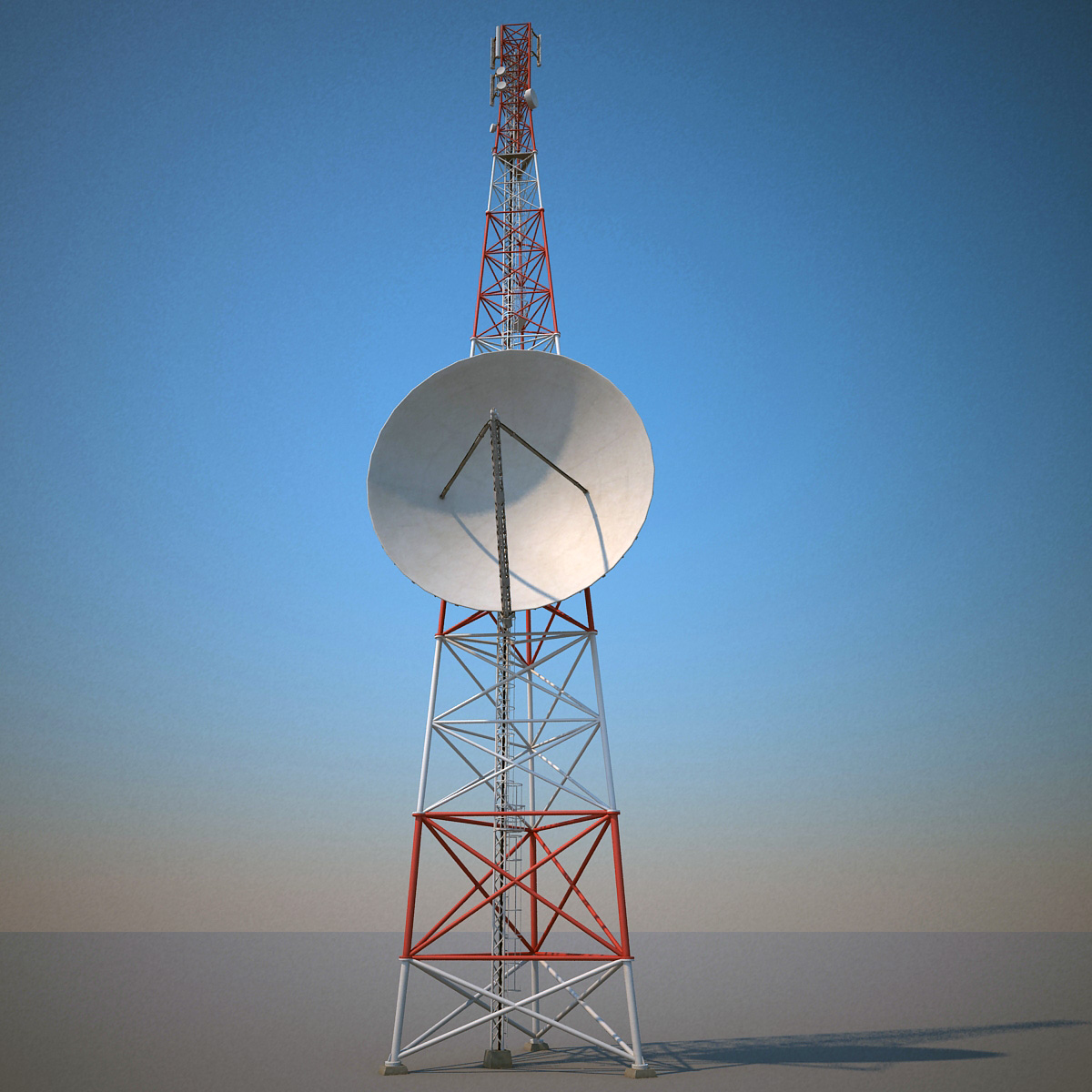 3d telecommunication towers 3