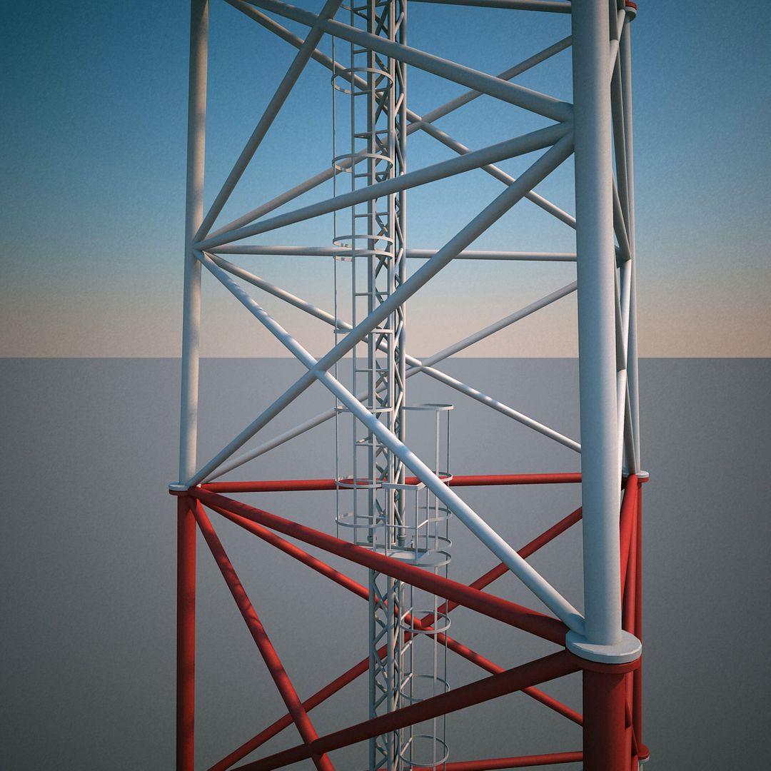 3d telecommunication towers 3