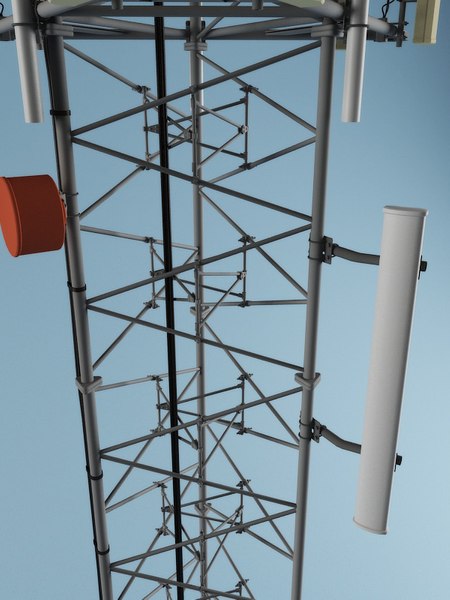3d telecommunication towers 3