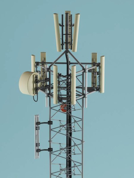 3d telecommunication towers 3