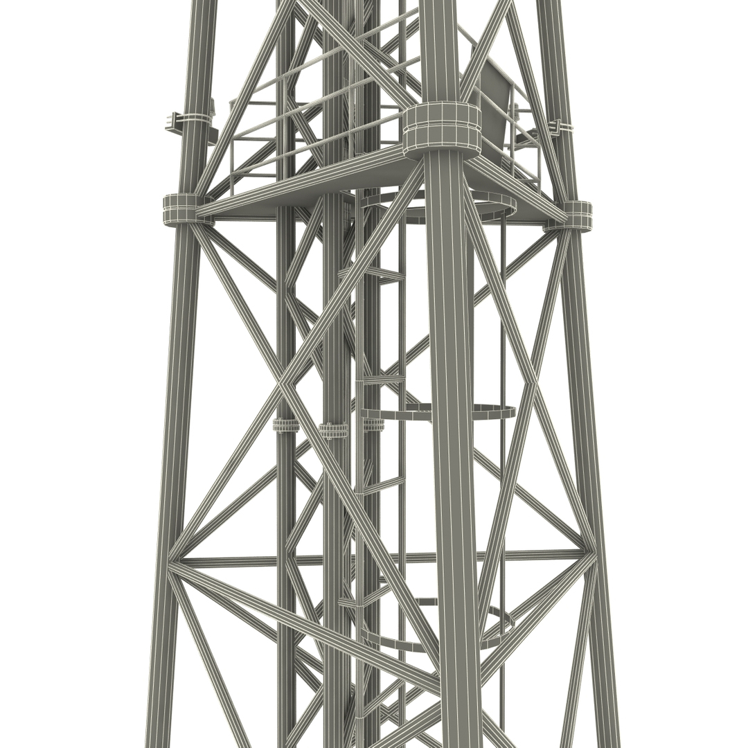 3d telecommunication towers 3