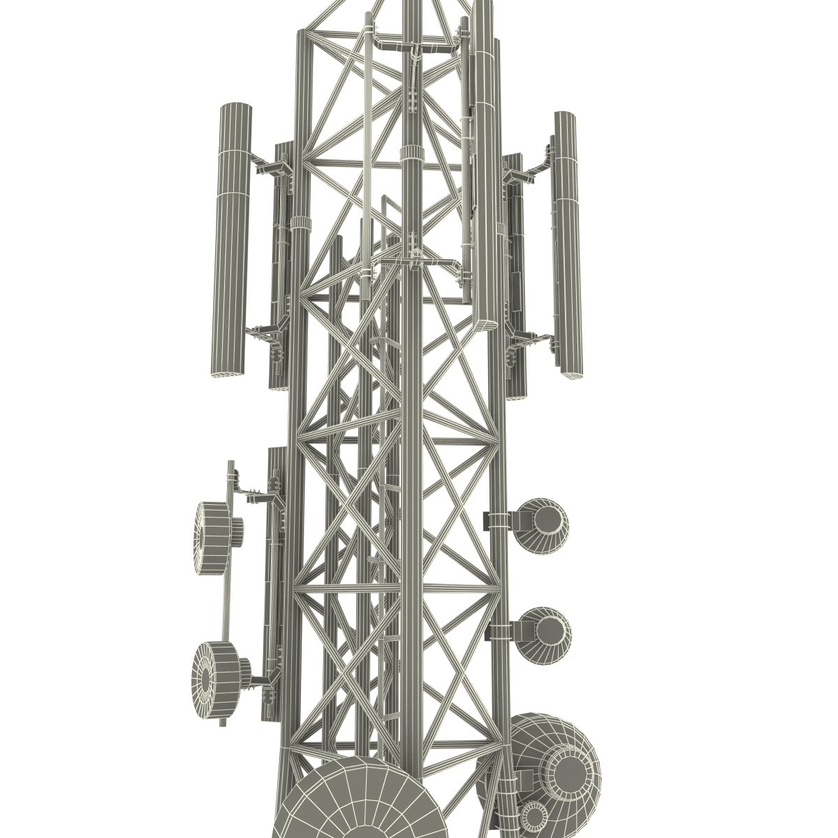3d telecommunication towers 3
