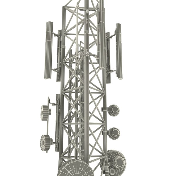 3d telecommunication towers 3