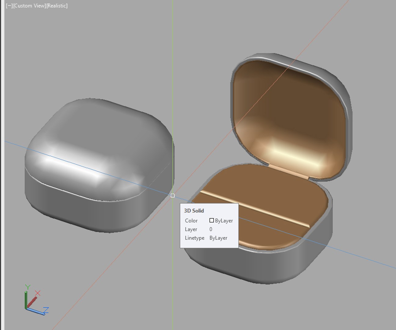 3d ring box model