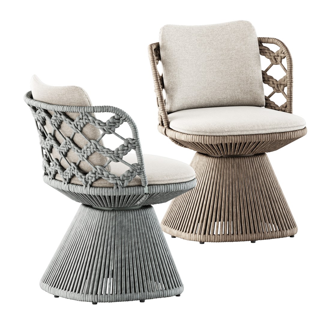 Flair O Outdoor Chair And Allure O Table 3D - TurboSquid 2218616