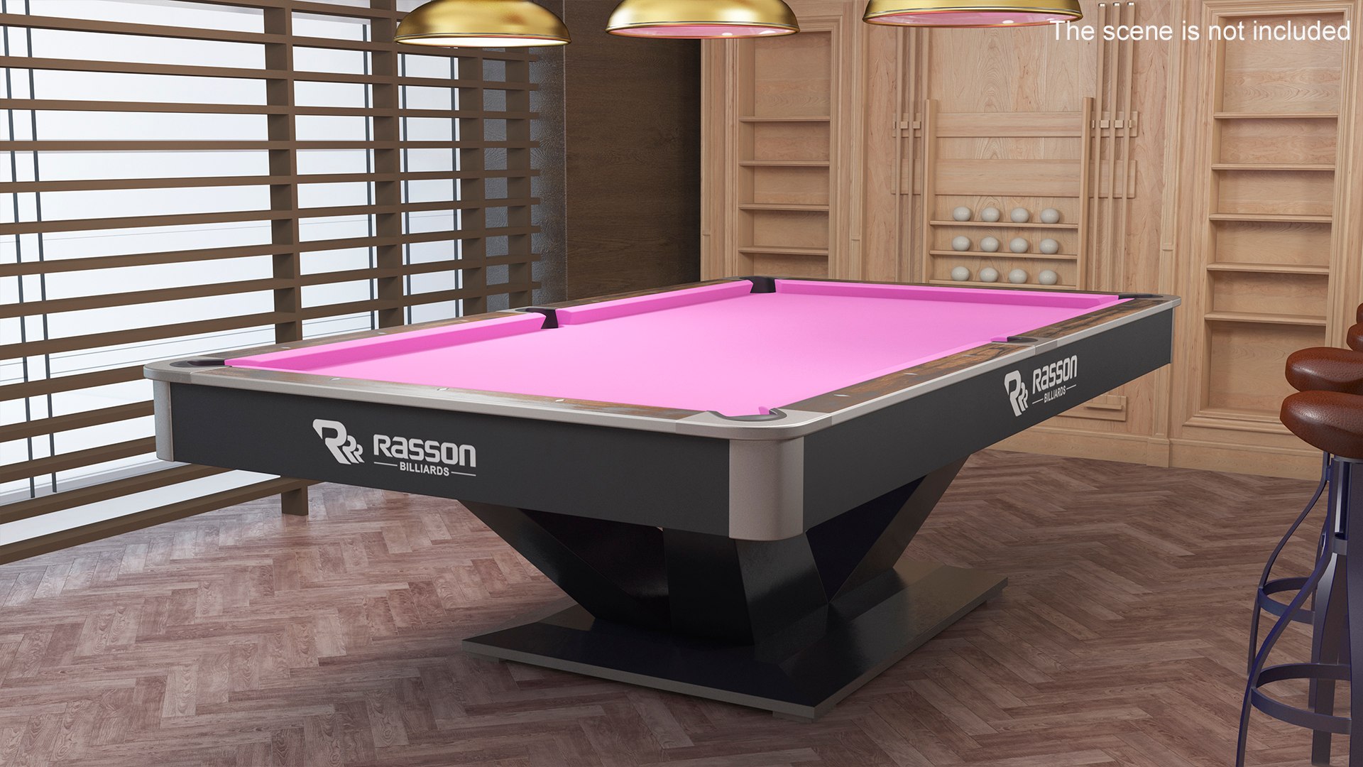 3D Commercial Pool Table 9ft Rasson Fuchsia - TurboSquid 2186519