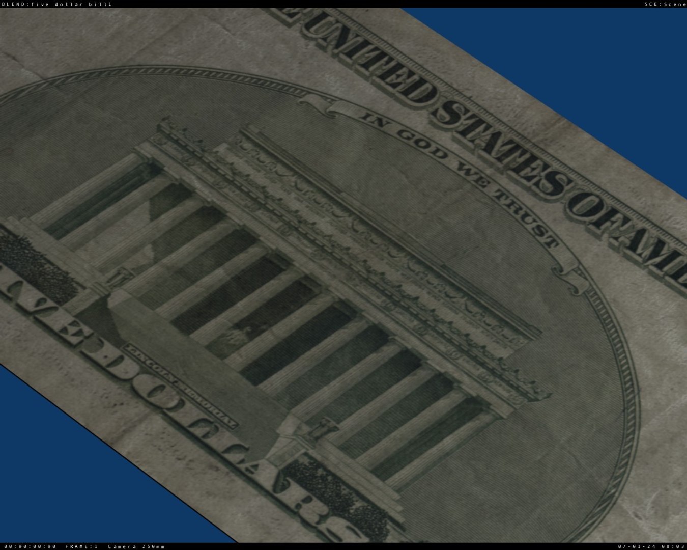 free obj model money cash