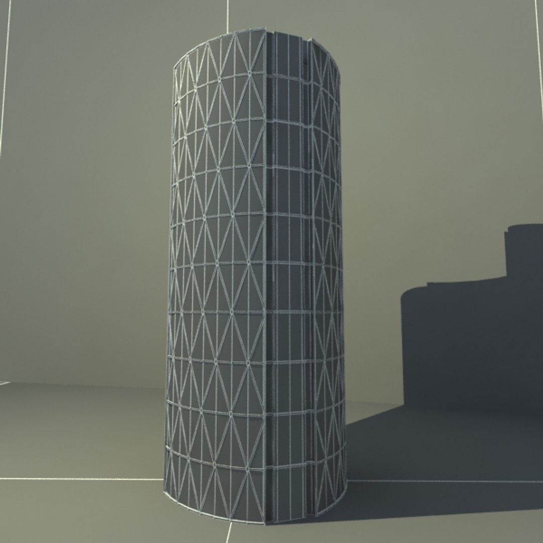 Bow Office Building Tower 3d Fbx
