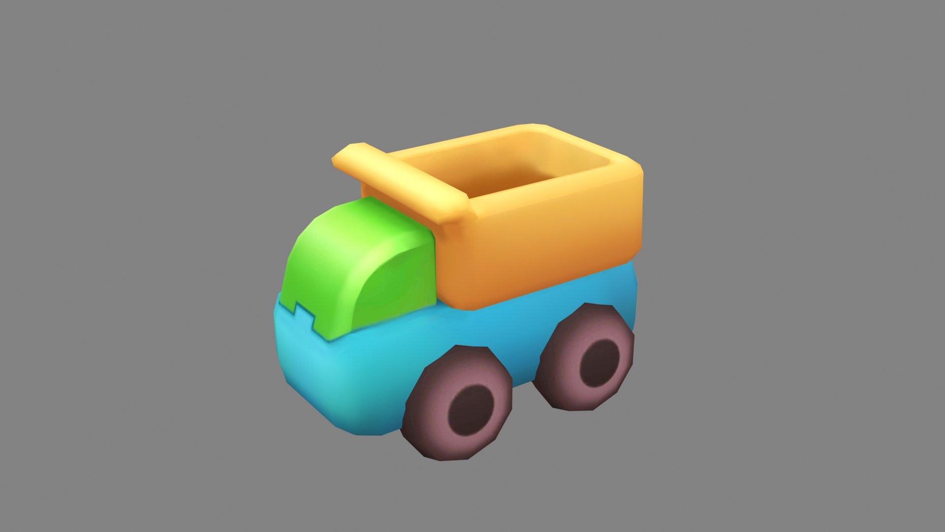 3D Cartoon toy van Low-poly 3D model - TurboSquid 2112661