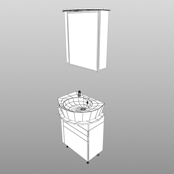 3d model vj bathroom set