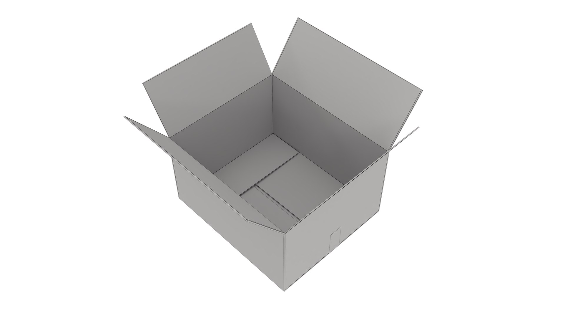 3D Model Cardboard Box Open - TurboSquid 2246121