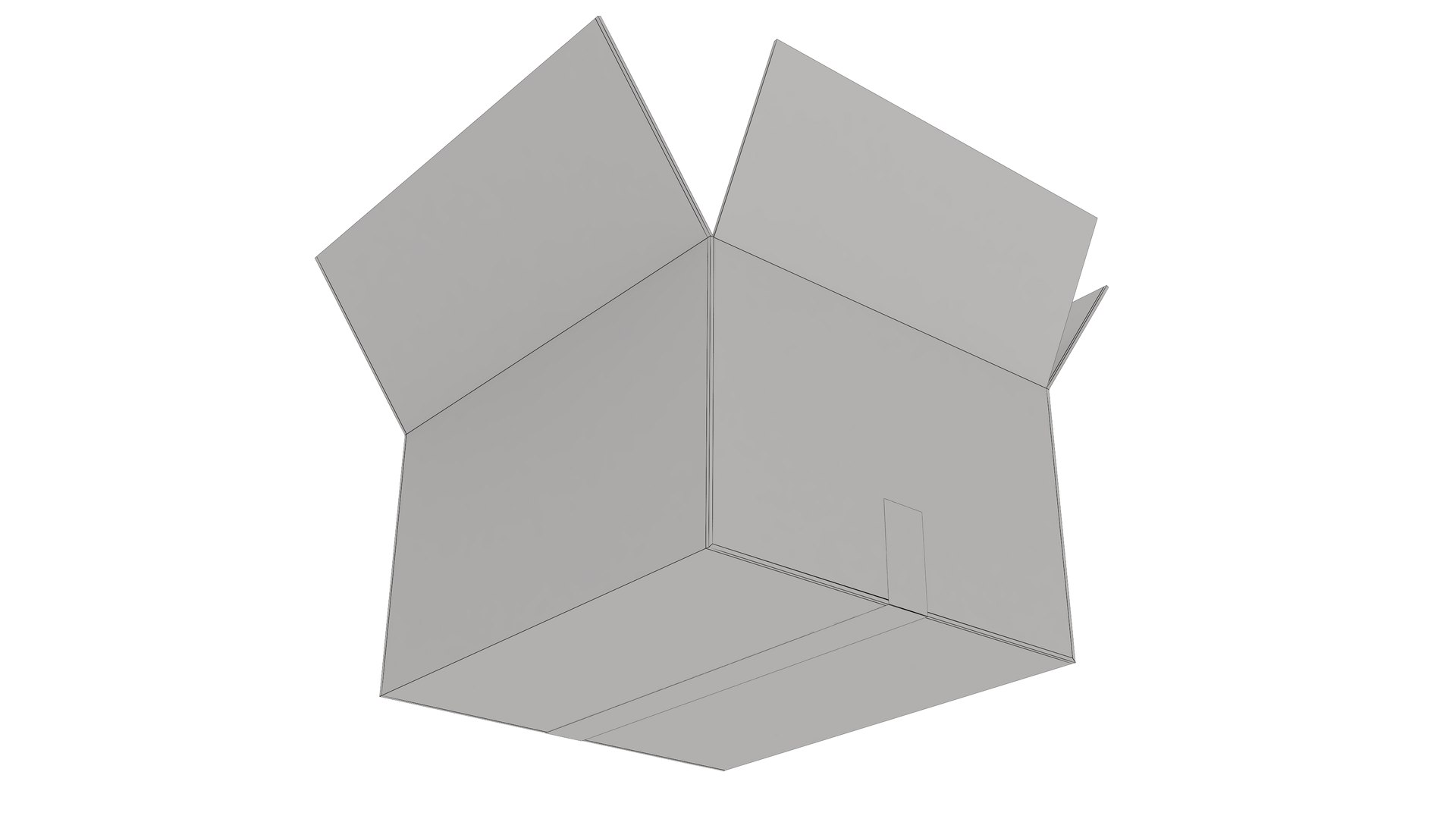 3D Model Cardboard Box Open - TurboSquid 2246121