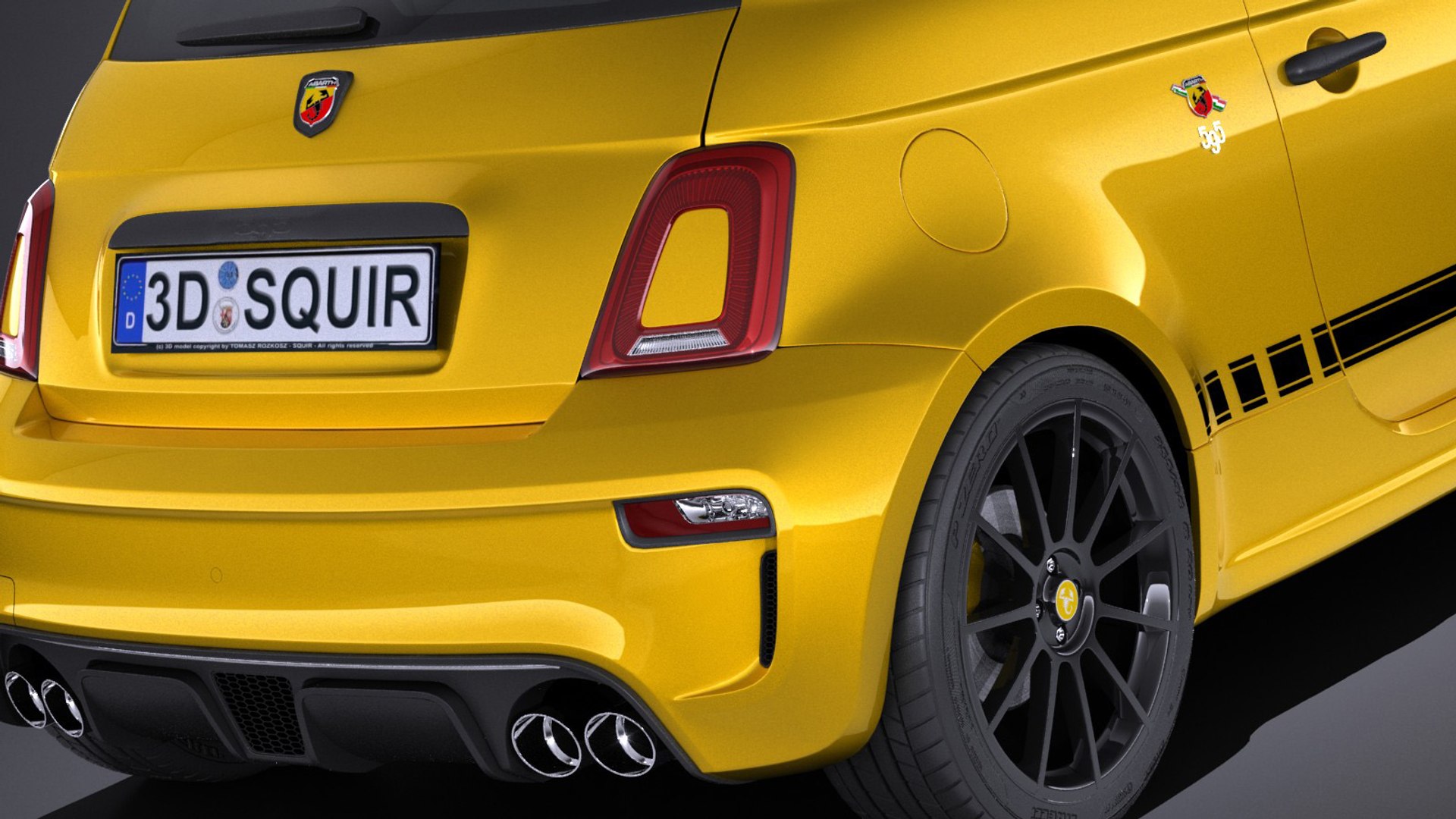 Fiat 595 Abarth 3d Model
