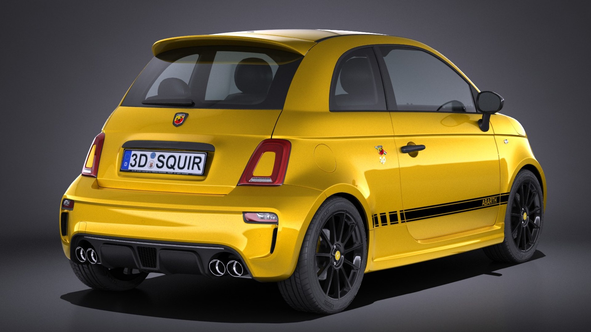 Fiat 595 Abarth 3d Model