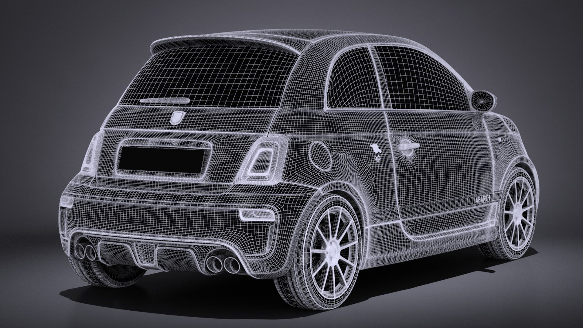 Fiat 595 Abarth 3d Model
