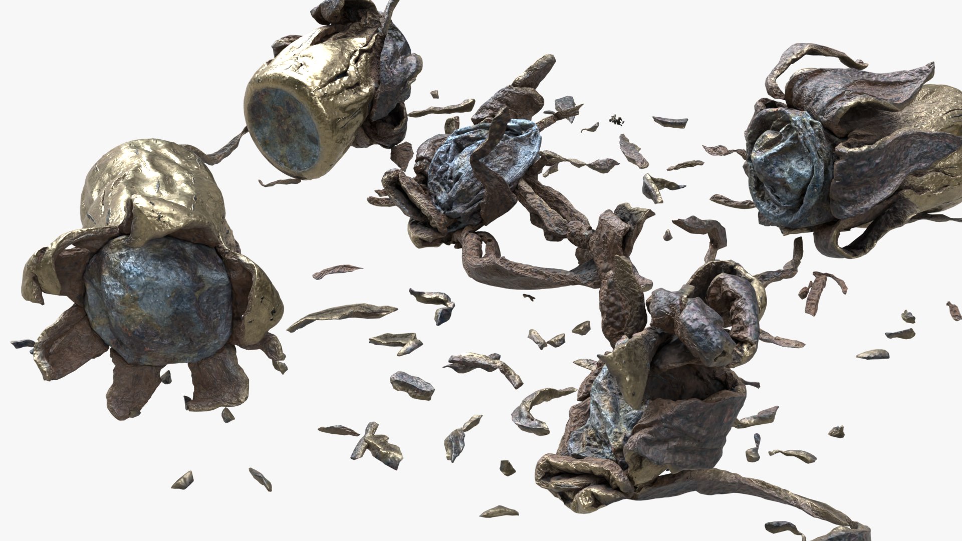 3D Pile Of Broken Bullets Model - TurboSquid 1999002