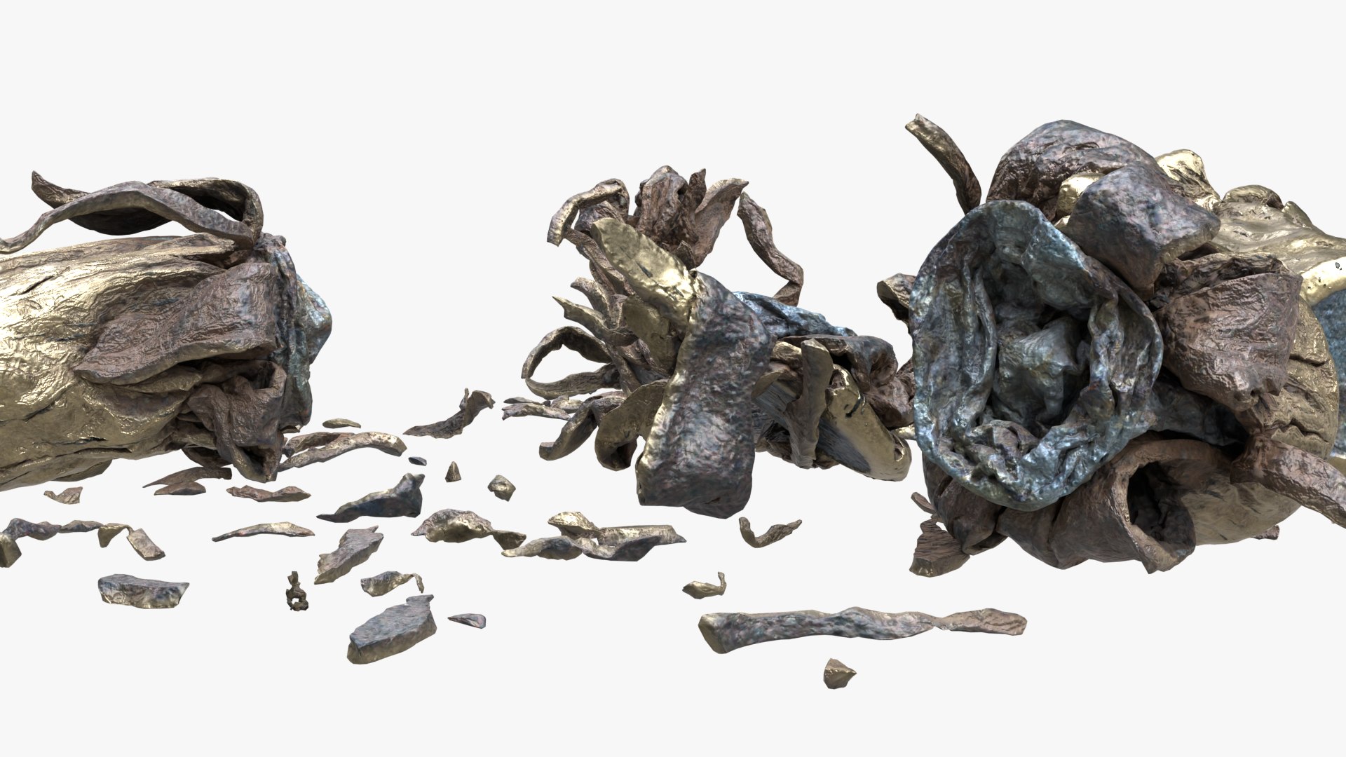 3D Pile Of Broken Bullets Model - TurboSquid 1999002