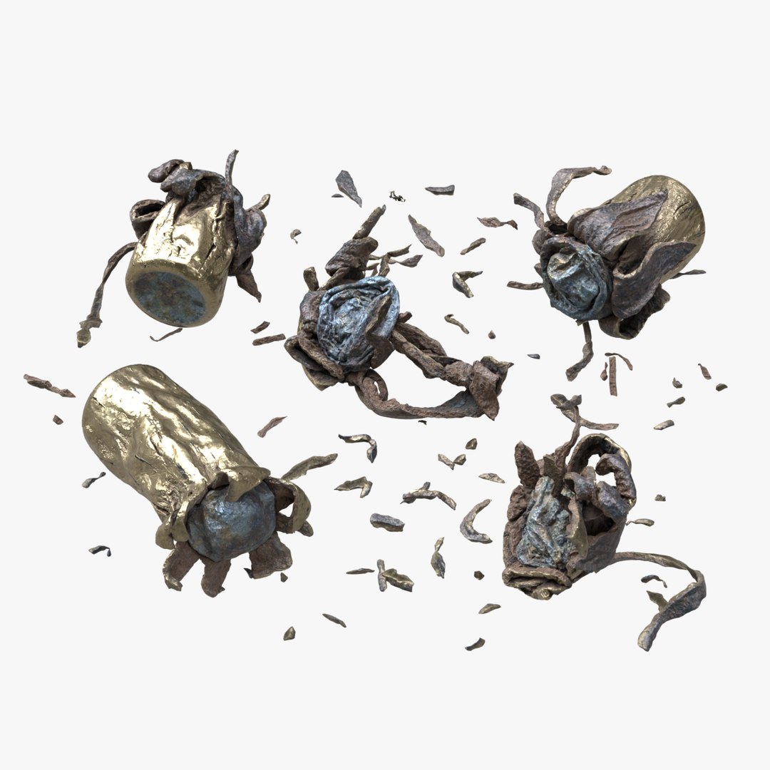 3D Pile of Broken Bullets model - TurboSquid 1999002