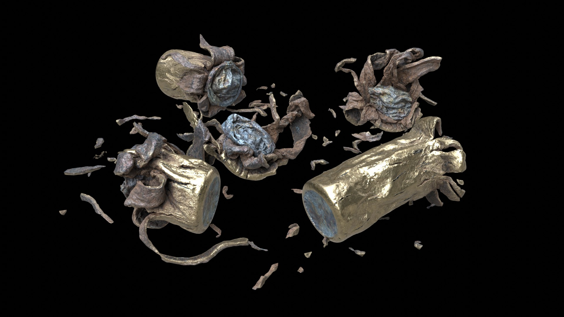 3D Pile Of Broken Bullets Model - TurboSquid 1999002