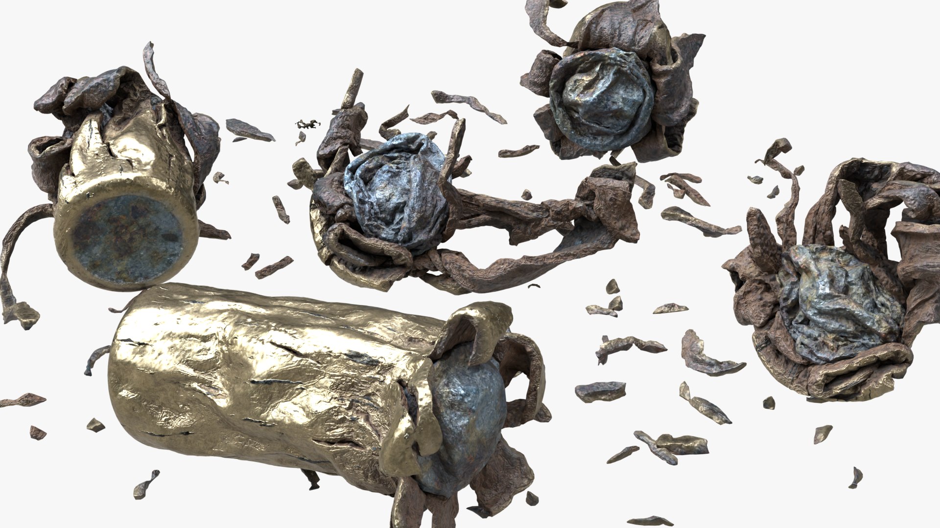 3D Pile Of Broken Bullets Model - TurboSquid 1999002