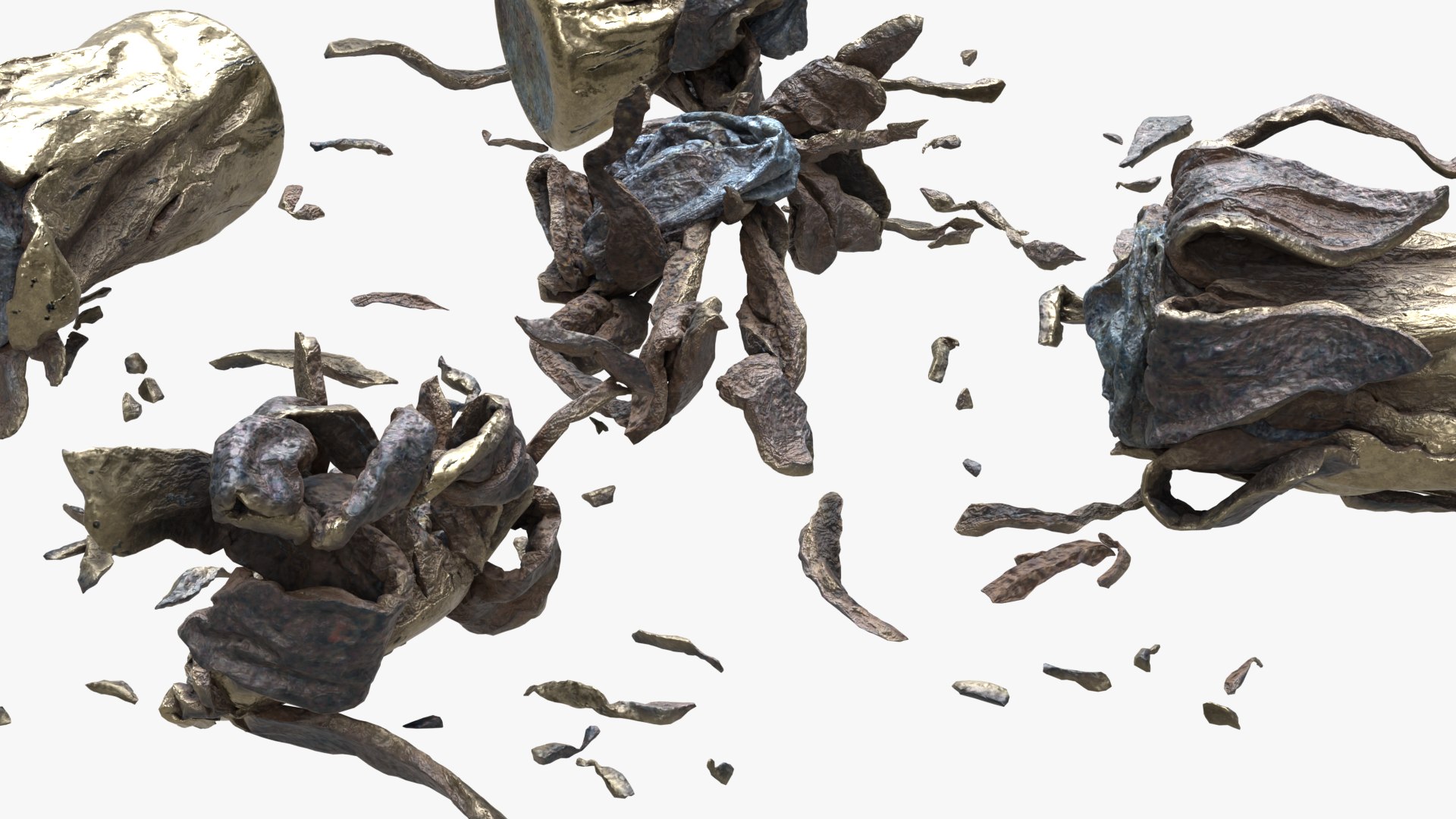 3D Pile Of Broken Bullets Model - TurboSquid 1999002