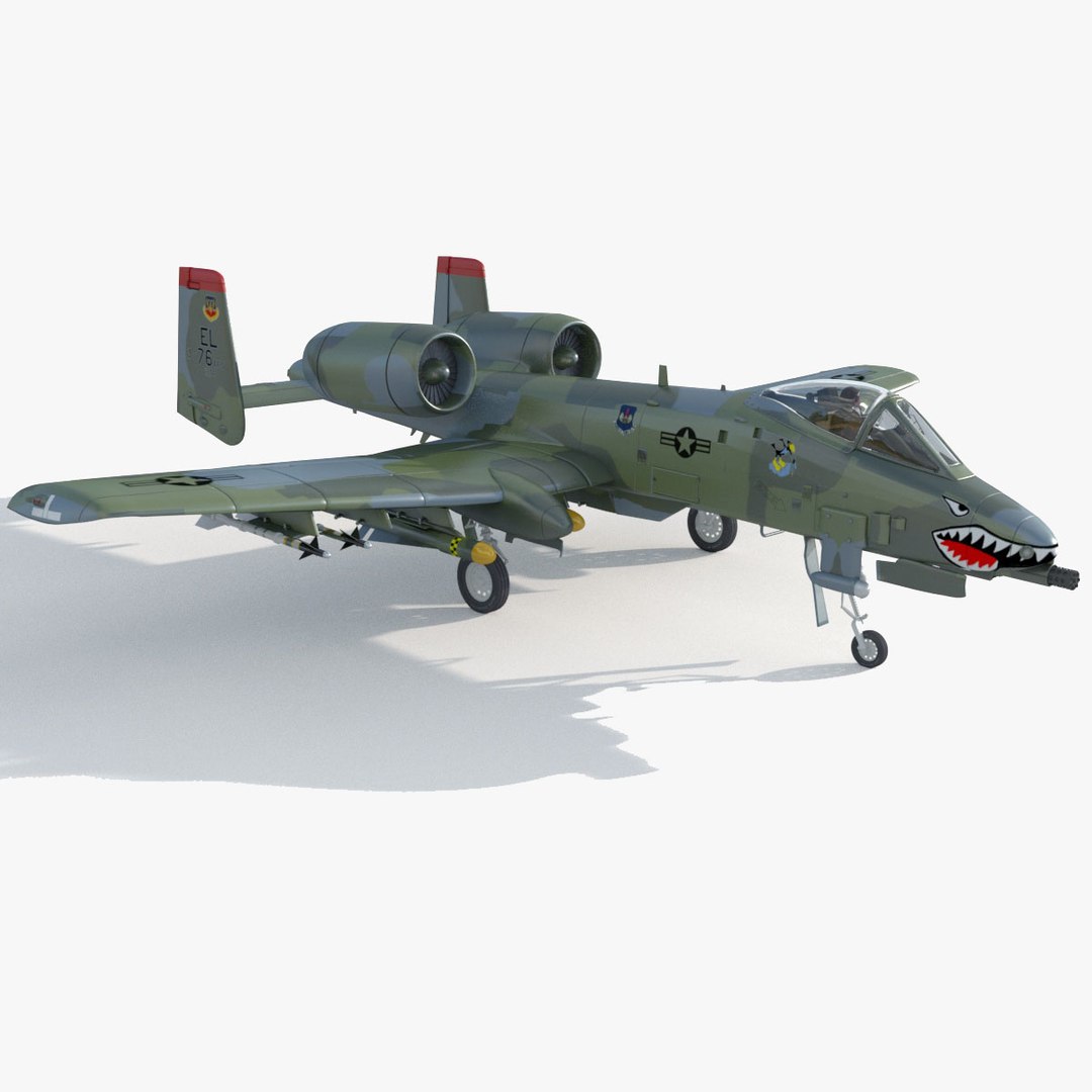 A 10 Lightning military Jet 3D - TurboSquid 2001424
