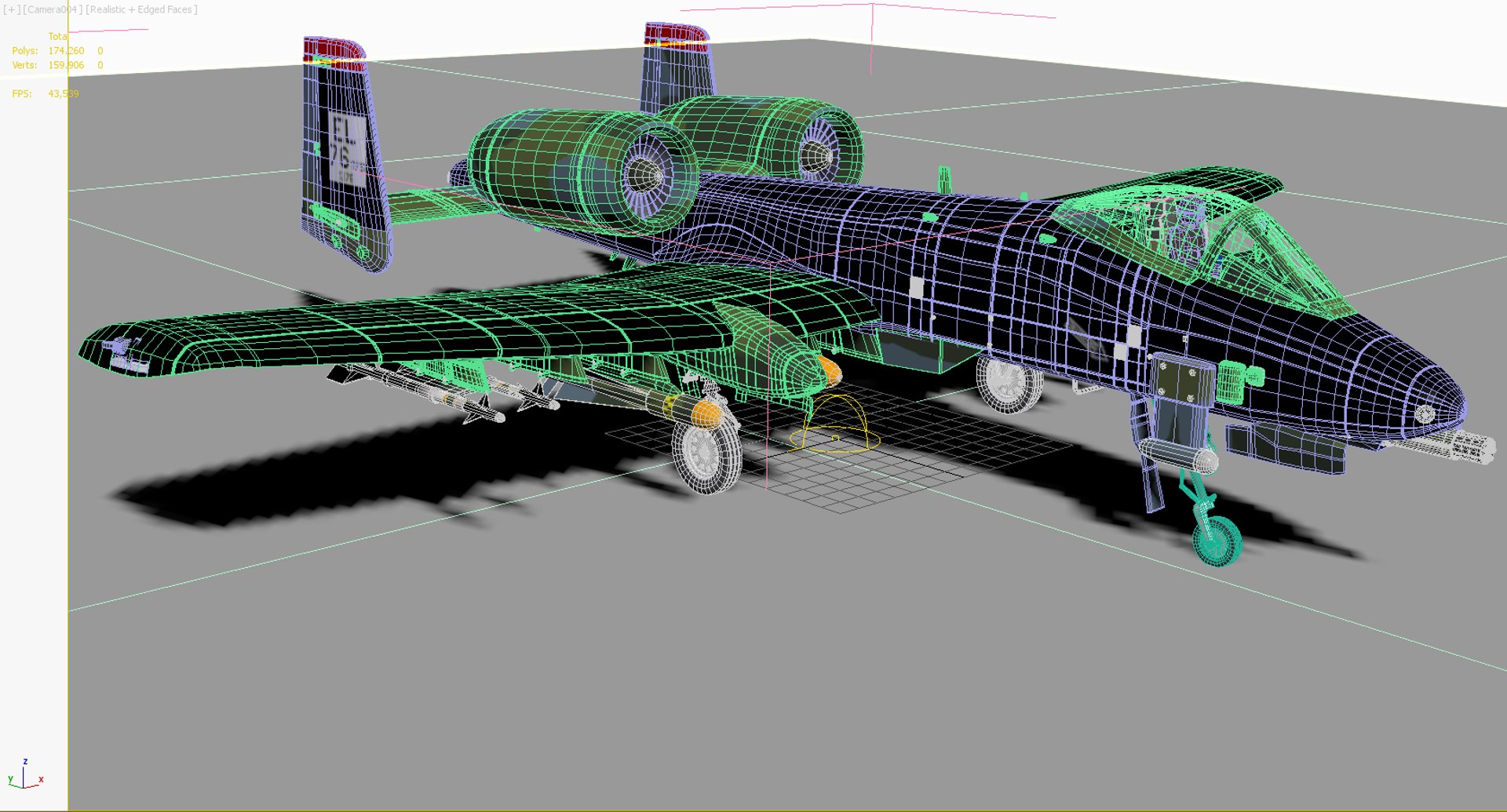 A 10 Lightning Military Jet 3D - TurboSquid 2001424