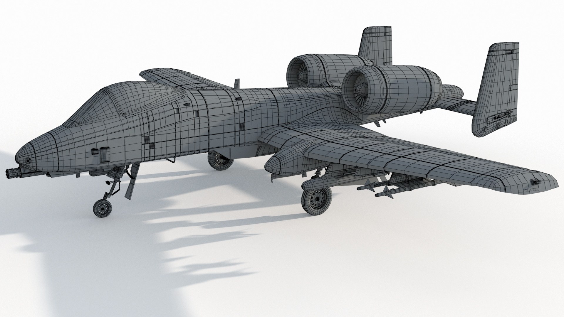 A 10 Lightning Military Jet 3D - TurboSquid 2001424