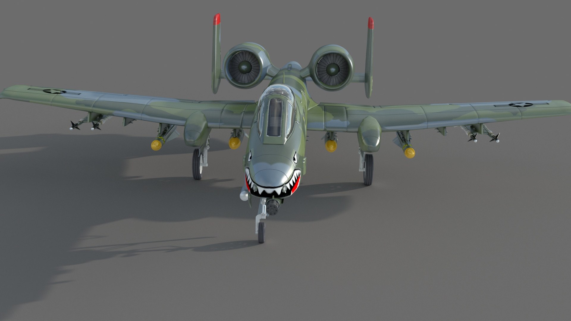 A 10 Lightning Military Jet 3D - TurboSquid 2001424