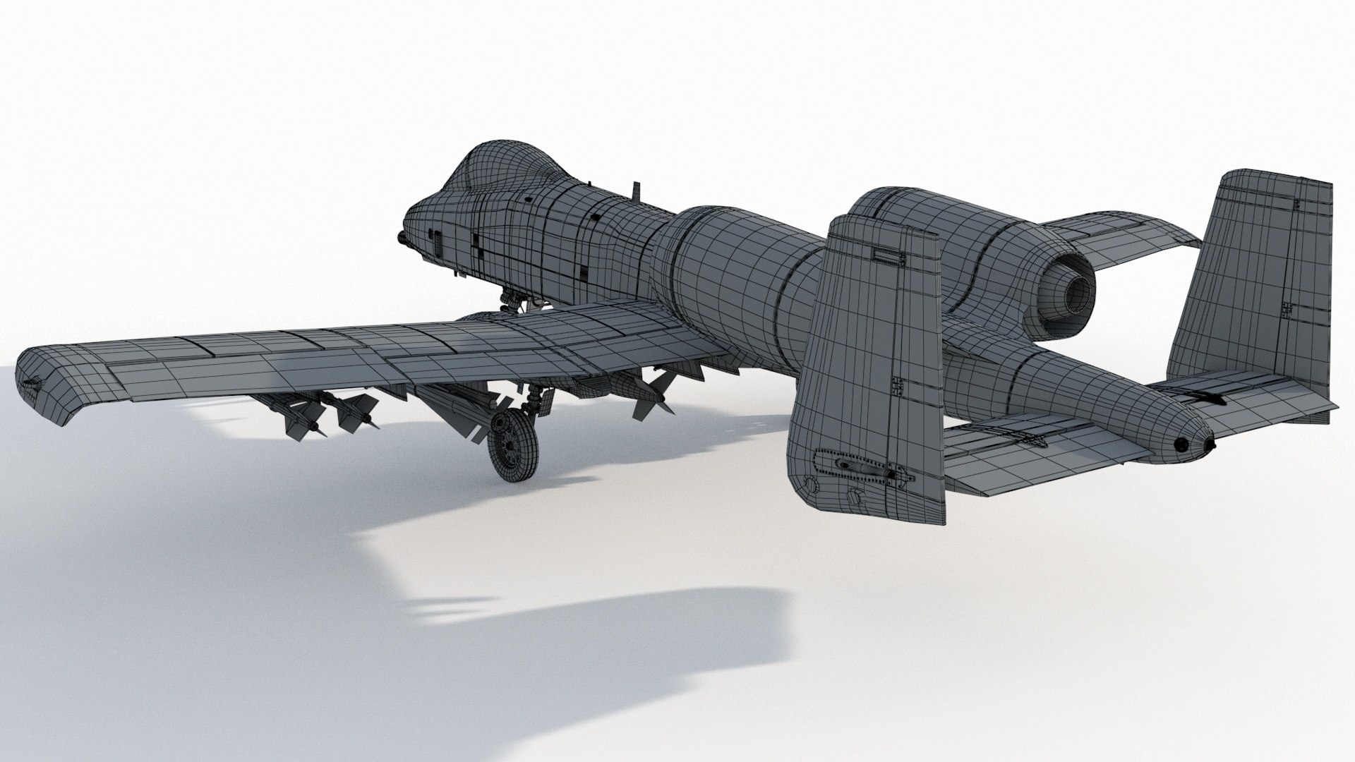 A 10 Lightning Military Jet 3D - TurboSquid 2001424
