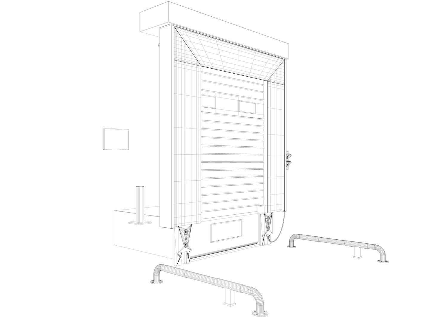 Loading Dock Door Model - TurboSquid 2130979